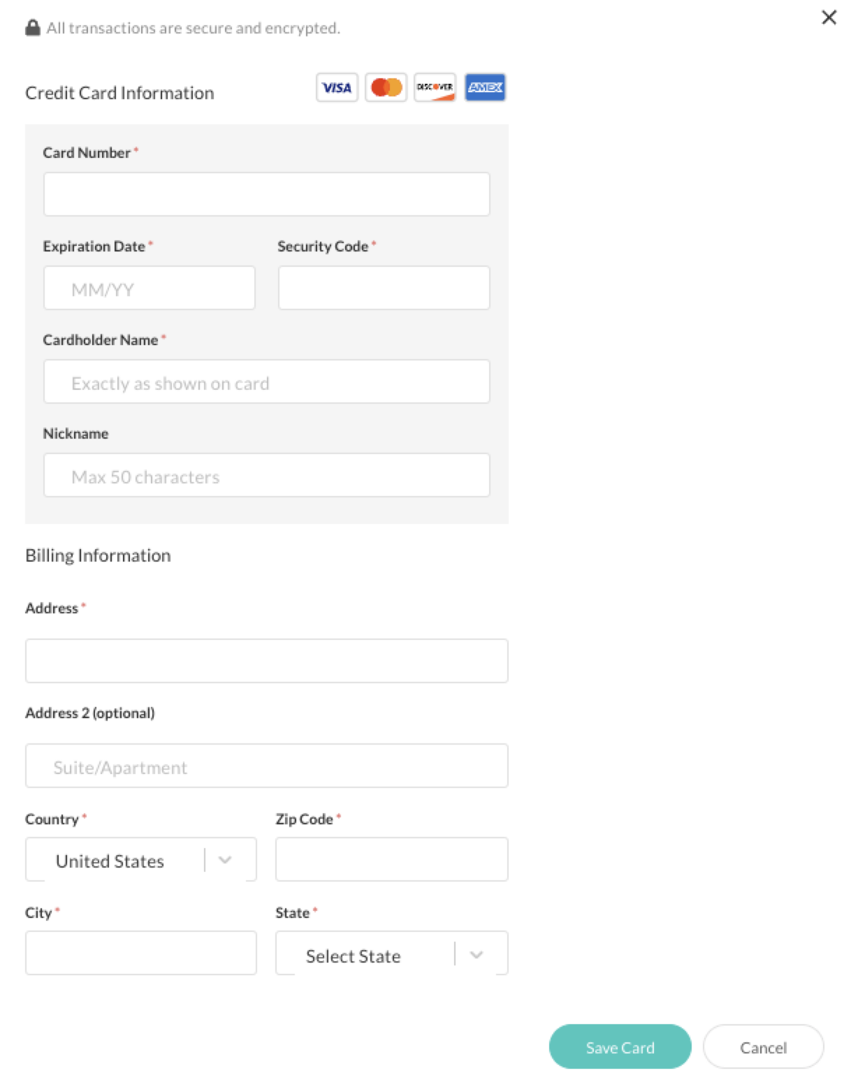 Add and manage credit cards – NuORDER Help Desk Home