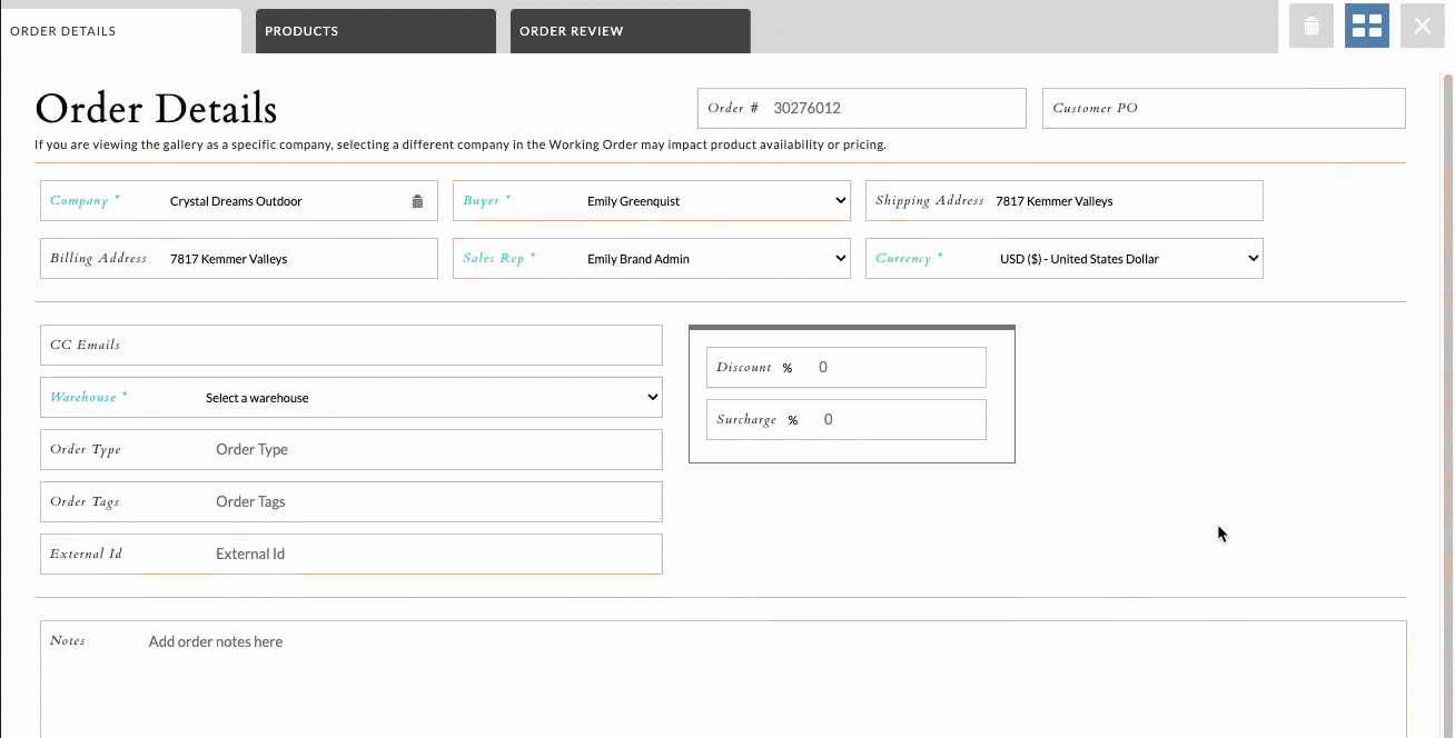 Working Order overview – NuORDER Help Desk Home
