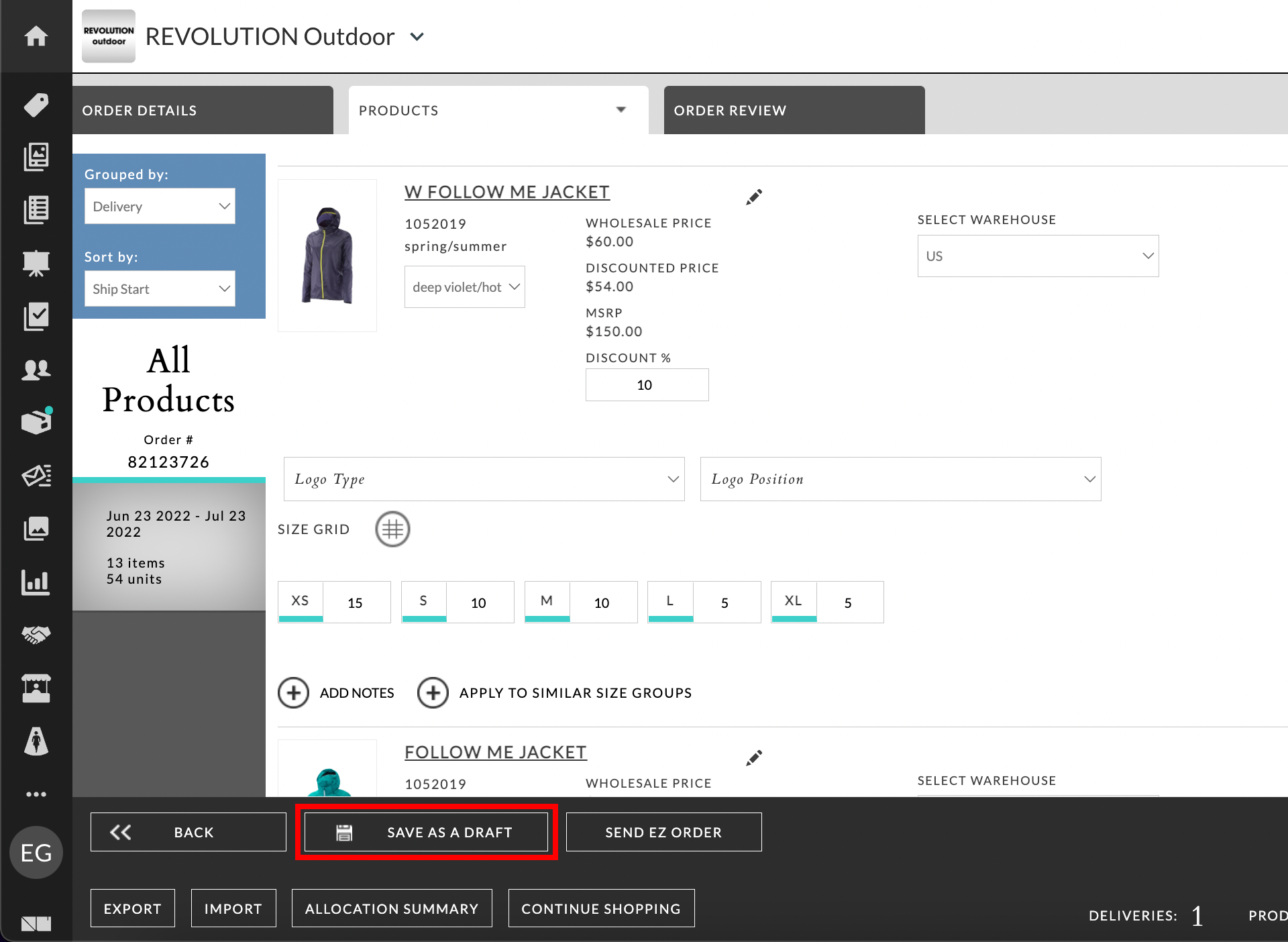 Draft Orders – NuORDER Help Desk Home