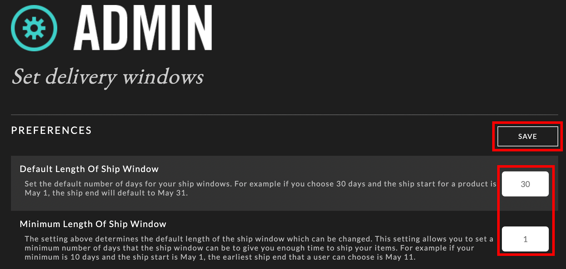 Delivery windows overview – NuORDER Help Desk Home