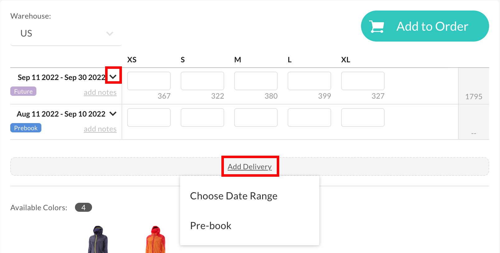 Delivery windows overview – NuORDER Help Desk Home